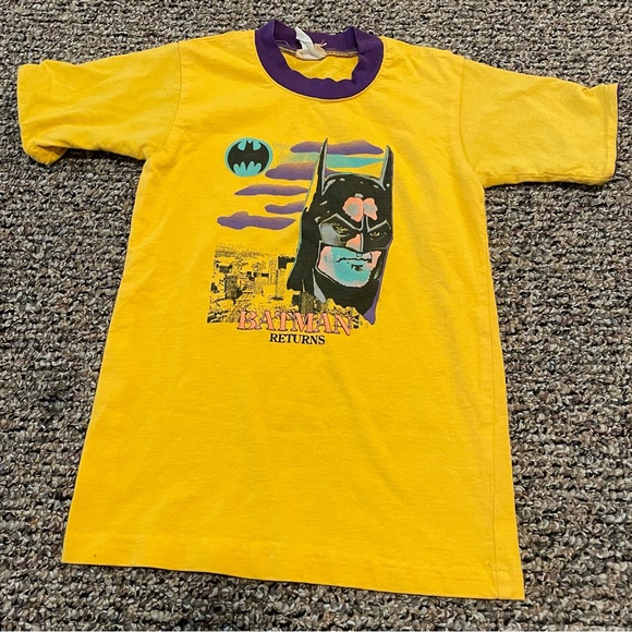 Shirts | Vintage 9s Batman Returns Youth Xl Mens Xs T Shirt | Poshmark